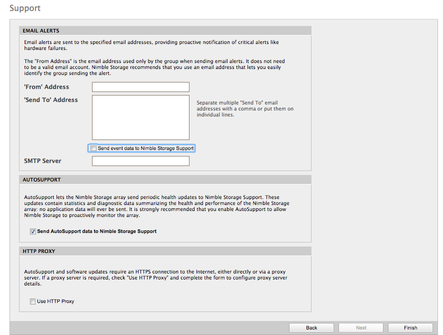 Nimble Storage Fibre Channel Array Setup