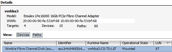 Nimble Storage Fibre Channel & VMware ESXi Setup