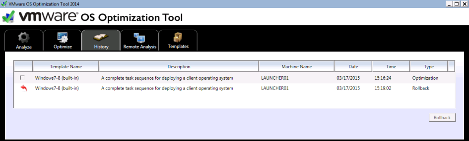 Optimize your VMware VDI template
