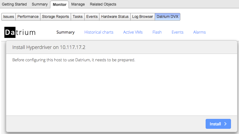 Datrium DVX 101 - Adding Hosts